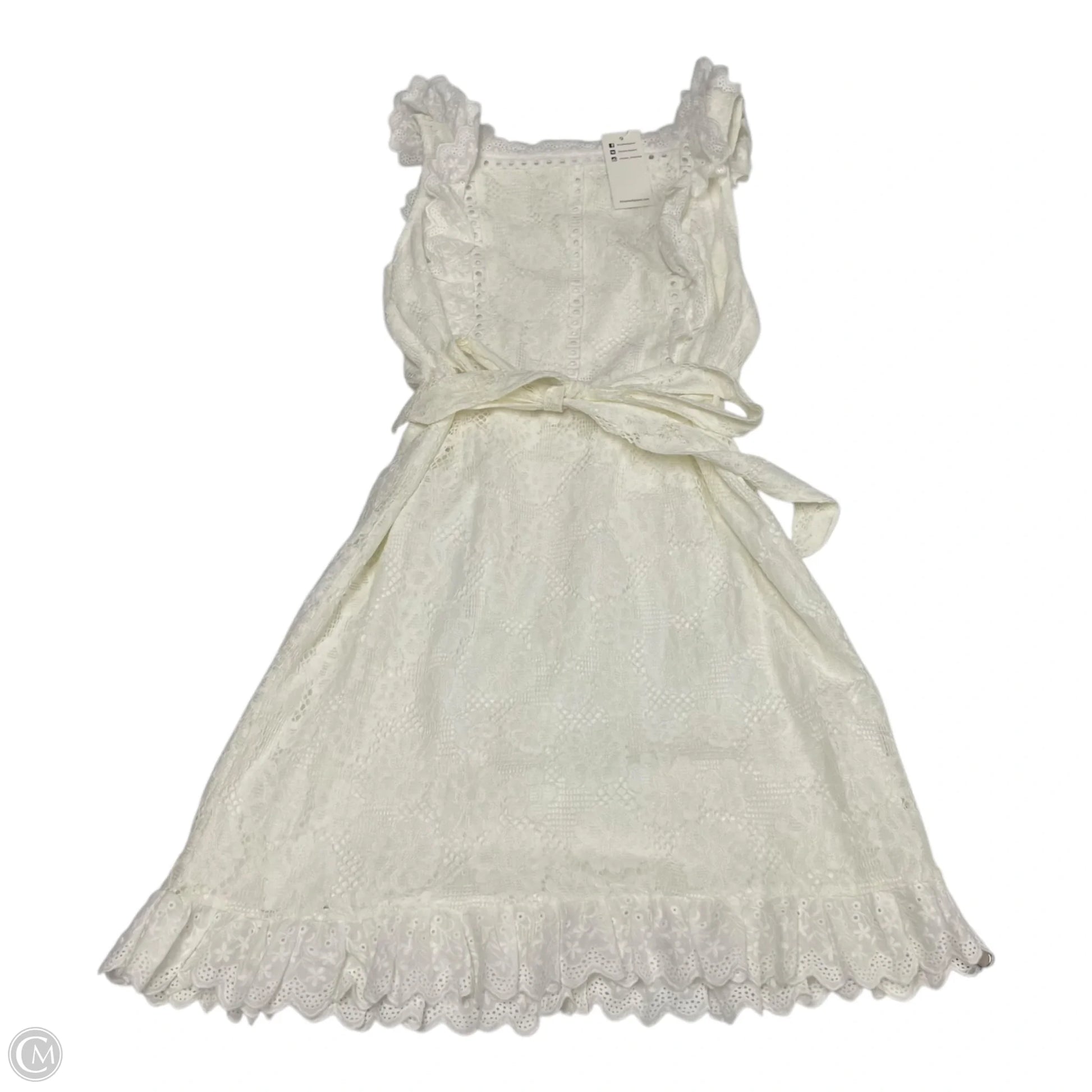 Dress Party Short By Simplee In White, Size: L – Clothes Mentor Charlotte Arboretum NC #207